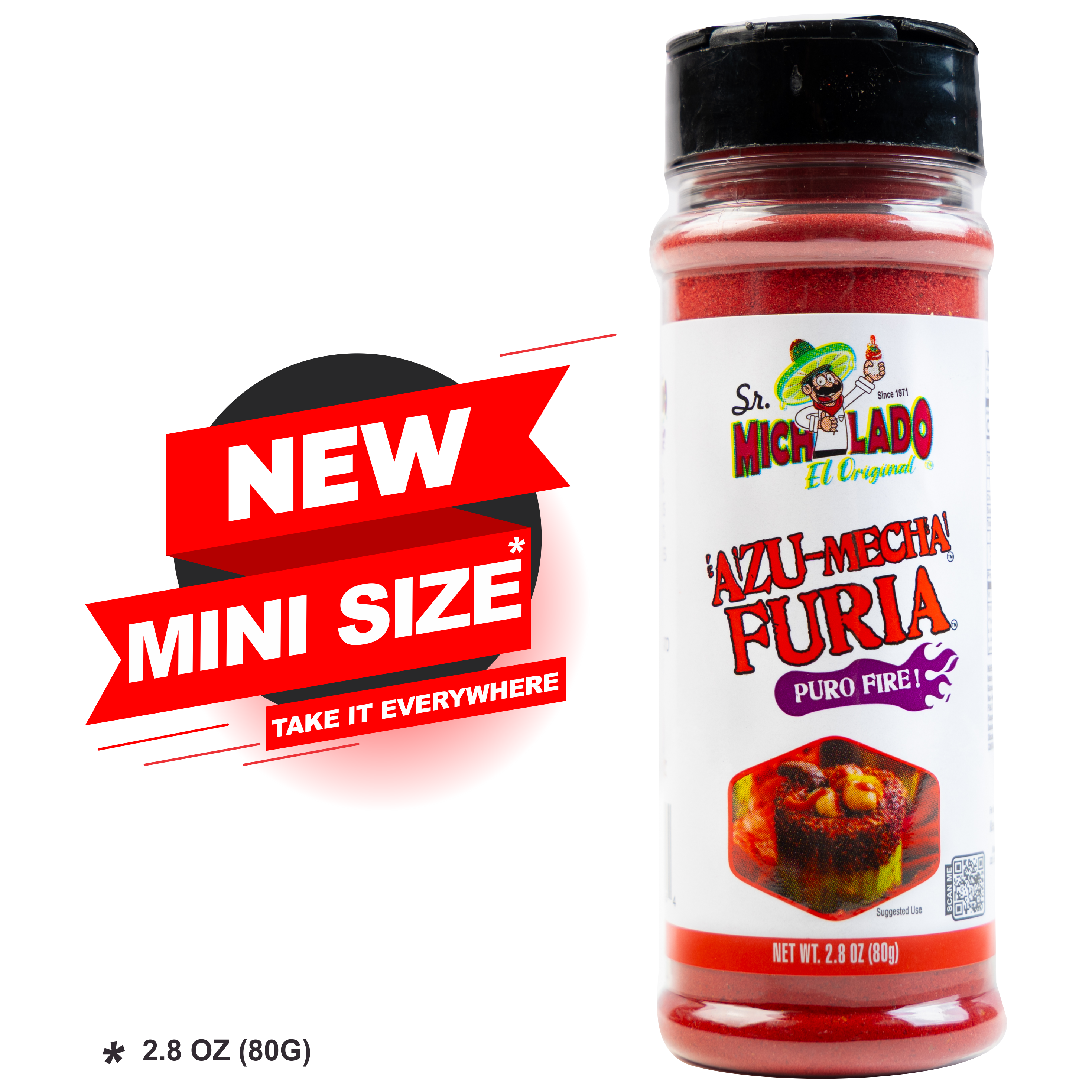 MINI Size Azu-Mecha FURIA Snack Seasoning - Sr. Michelado - Bottle Sna ...